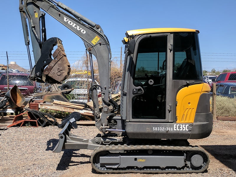 Volvo EC35 ECR40 Hydraulic Pin-on Excavator Thumb w/ Hoses – showtime-fab